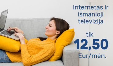 Akcija Klaipėdai „Internetas ir išmanioji televizija 12,50 Eur/mėn ...